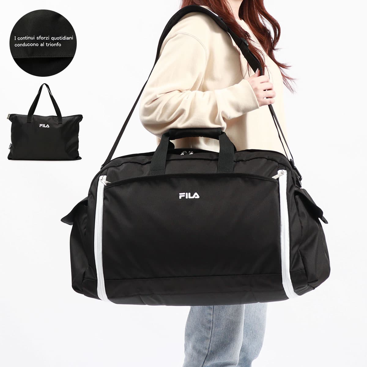 FILA フィラ セグレート 2WAY ボストンバッグ 52L 60L 7837｜【正規販売店】カバン・小物の専門店のギャレリアモール