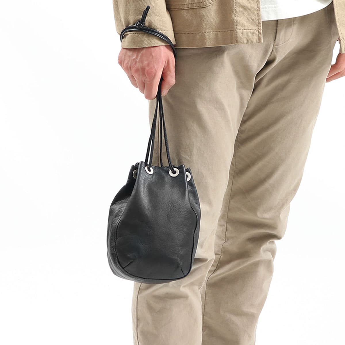 hobo ホーボー DRAWSTRING POUCH COW LEATHER 3L HB-BG3415｜【正規販売店】カバン・小物の専門店の ...